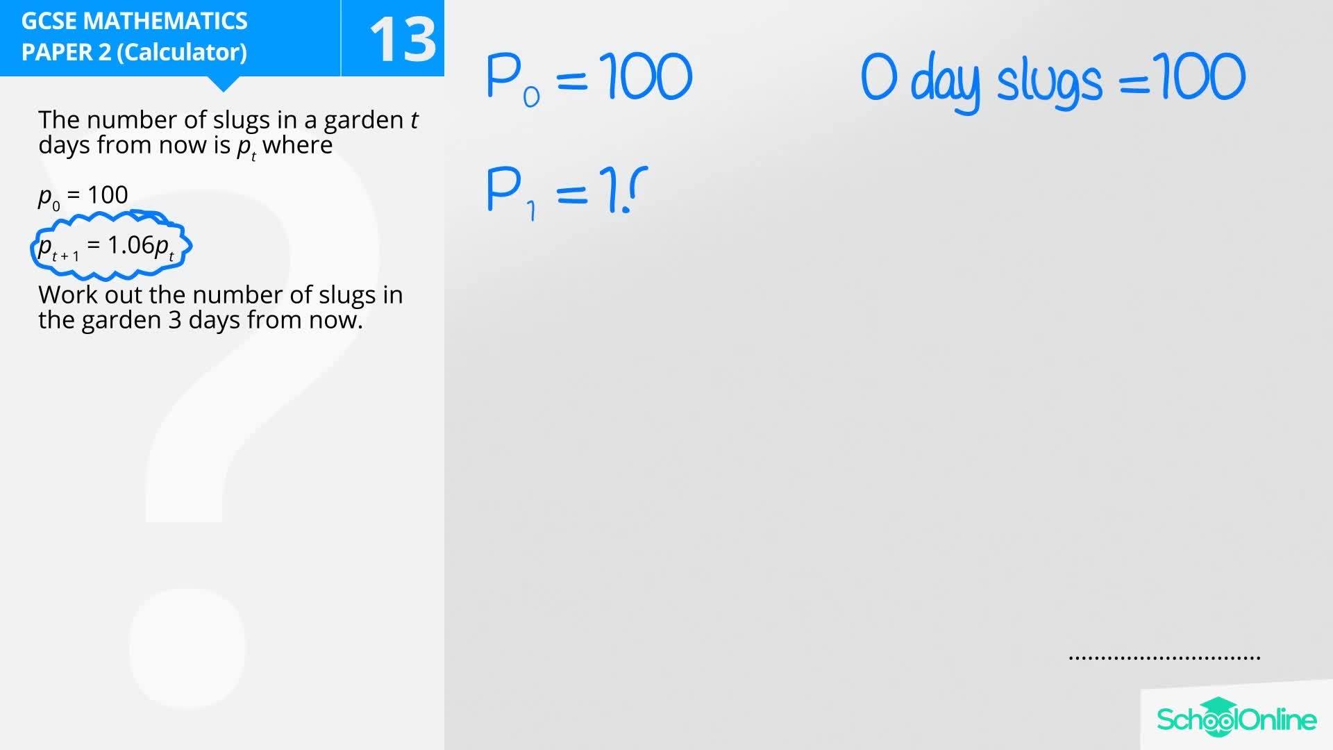 Gcse Secondary Maths Age 13 17 Algebra Iterative Formula Explained